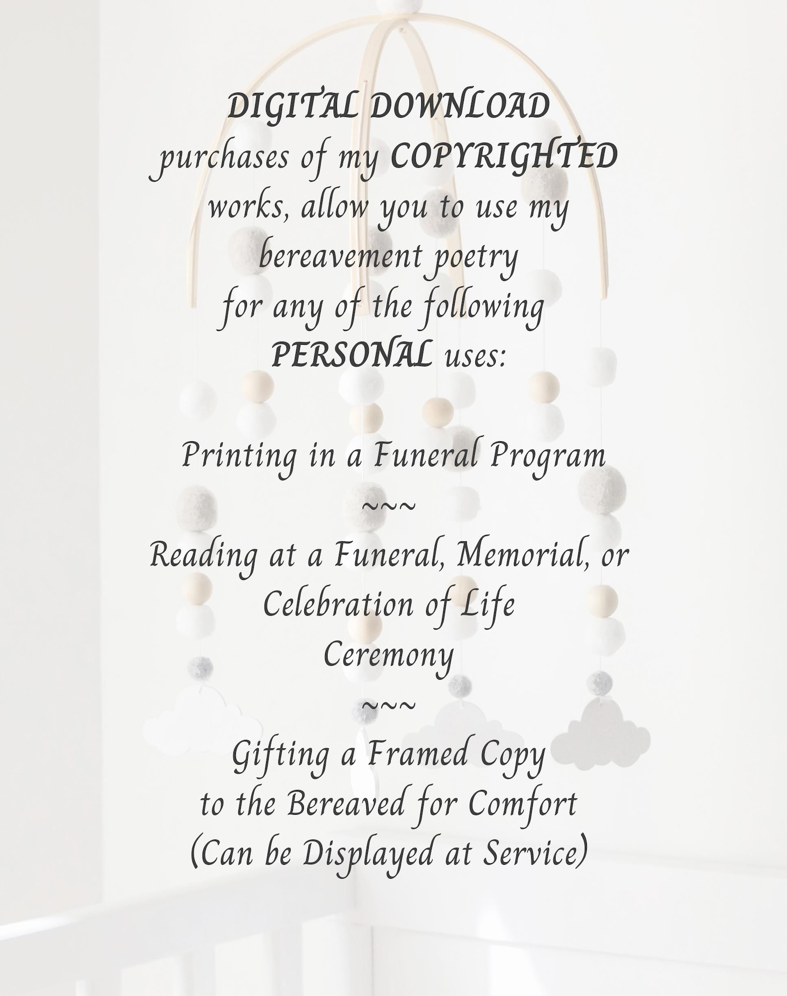 I'll Carry You With Me- Sympathy Poem, Bereavement Poem, Memory Poem ...