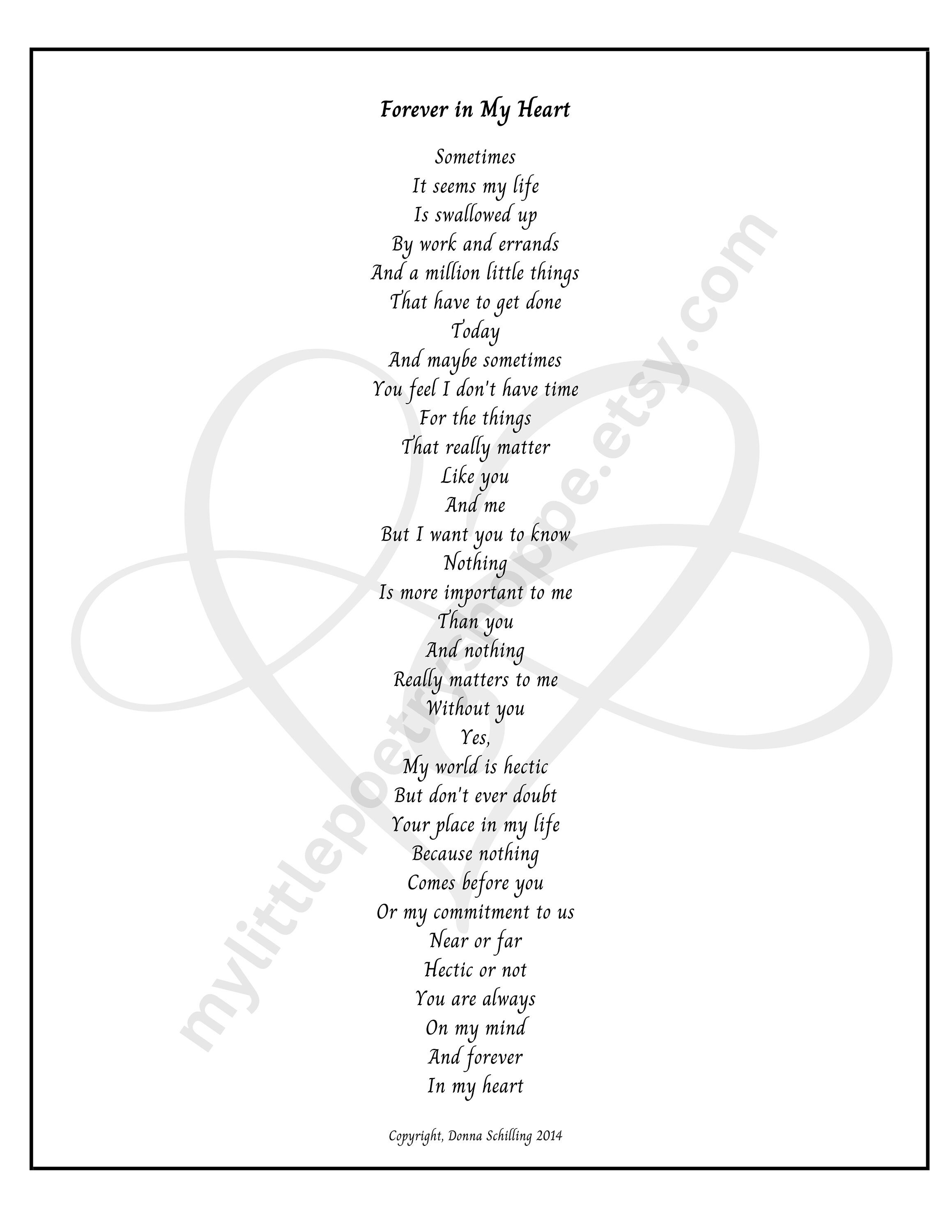 You And Me Together Forever Poems