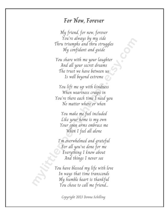 You Are My Best Friend Forever Poems
