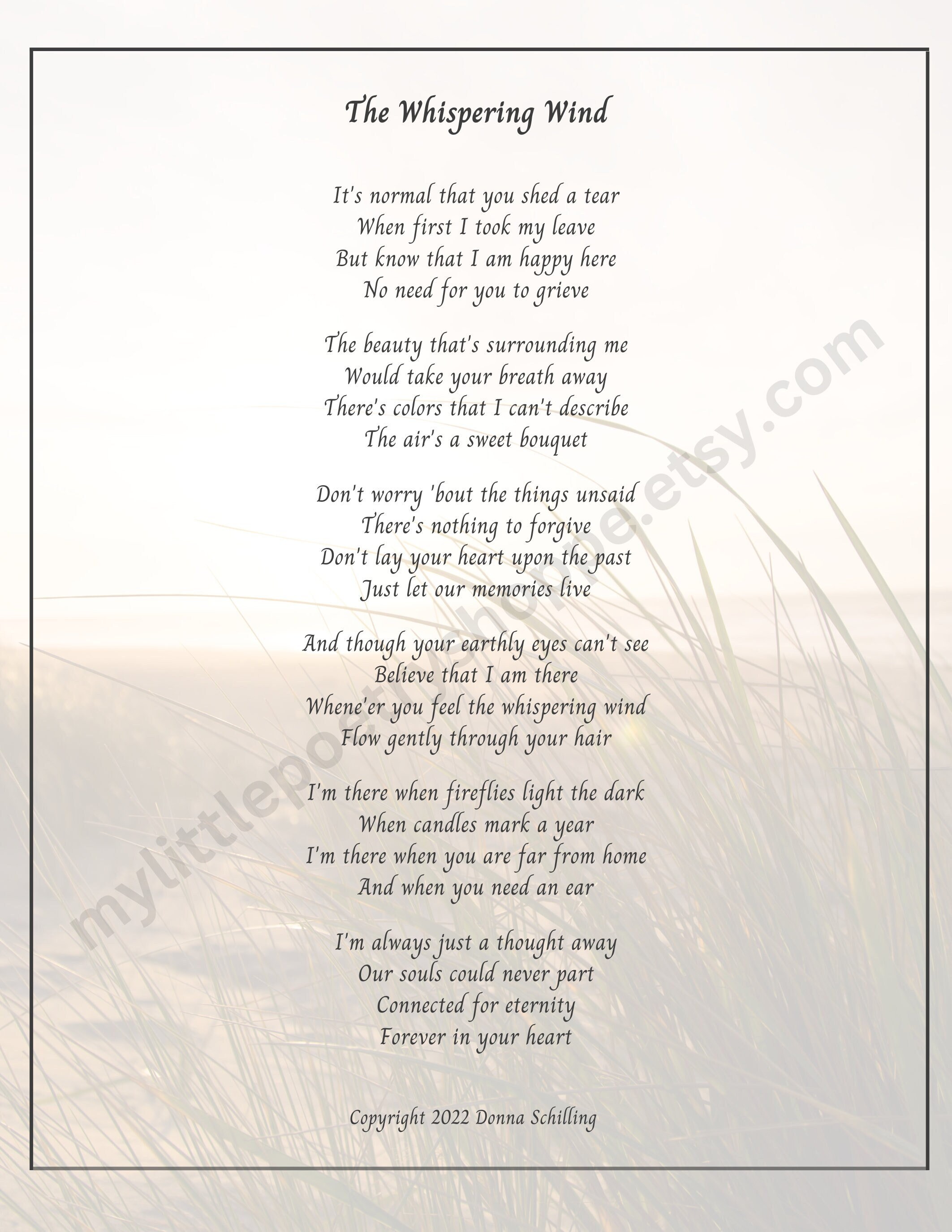 German Funeral Poem At William Hulsey Blog