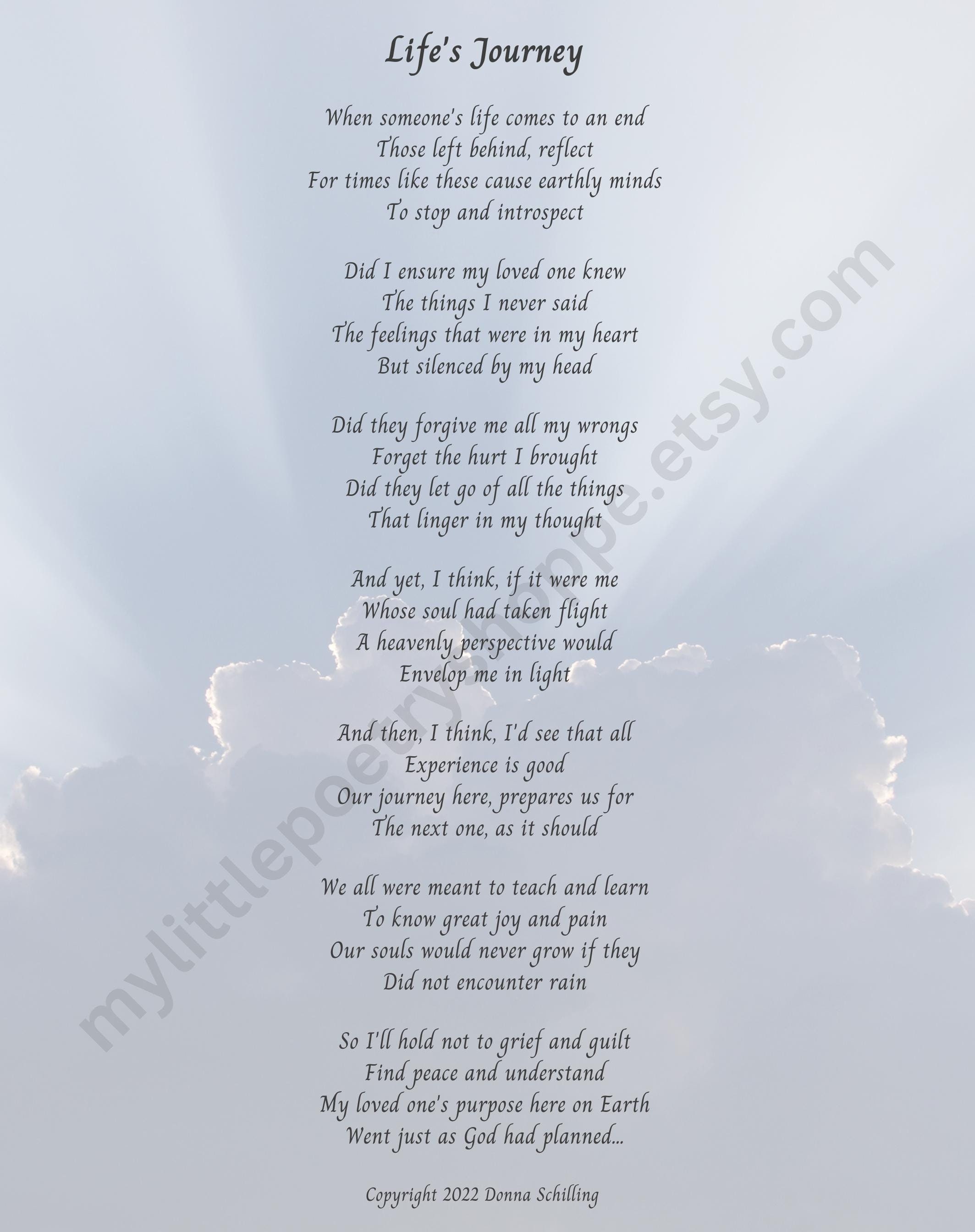 Closing Poems For Funerals