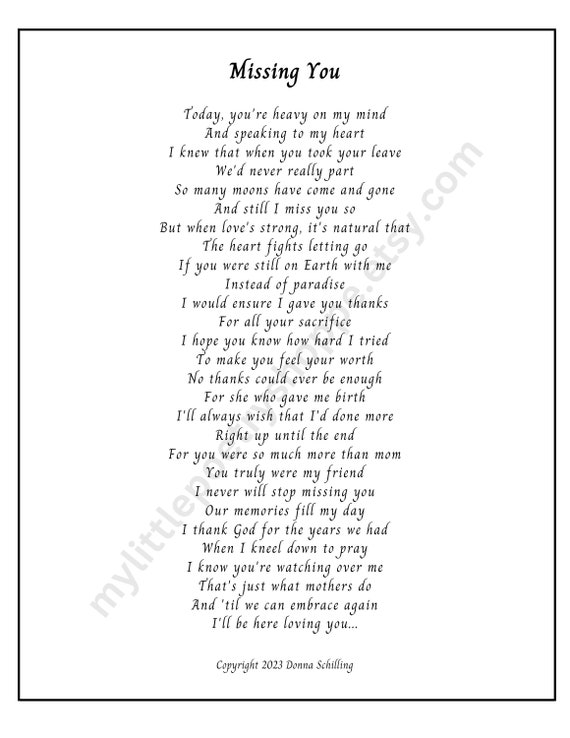 I Miss You Poems For Boyfriend