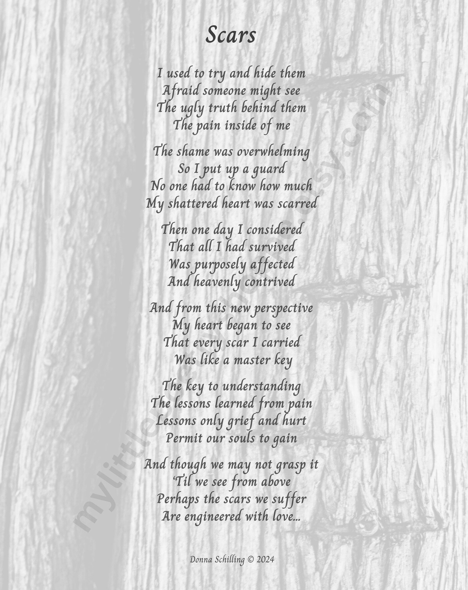 INSTANT DOWNLOAD Encouragement: "scars," Encouragement, Uplifting ...