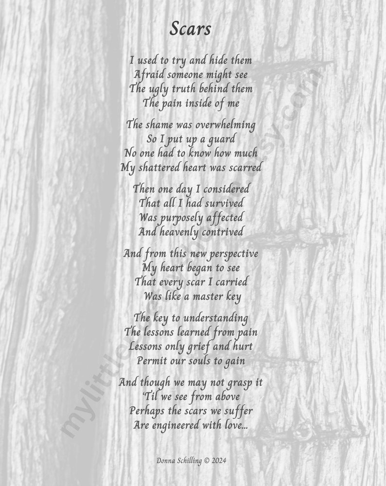 INSTANT DOWNLOAD Encouragement: "scars," Encouragement, Uplifting ...