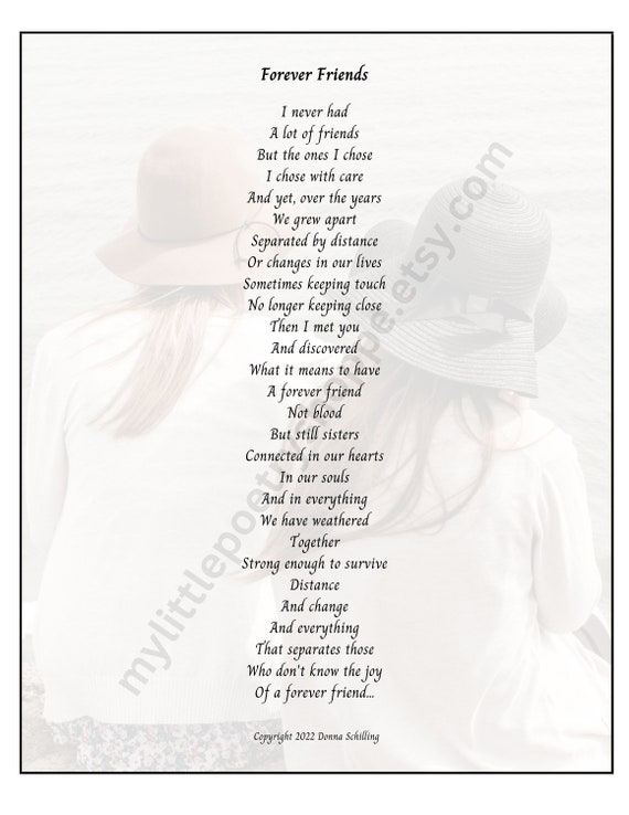 Best Friends Forever Poems For Kids