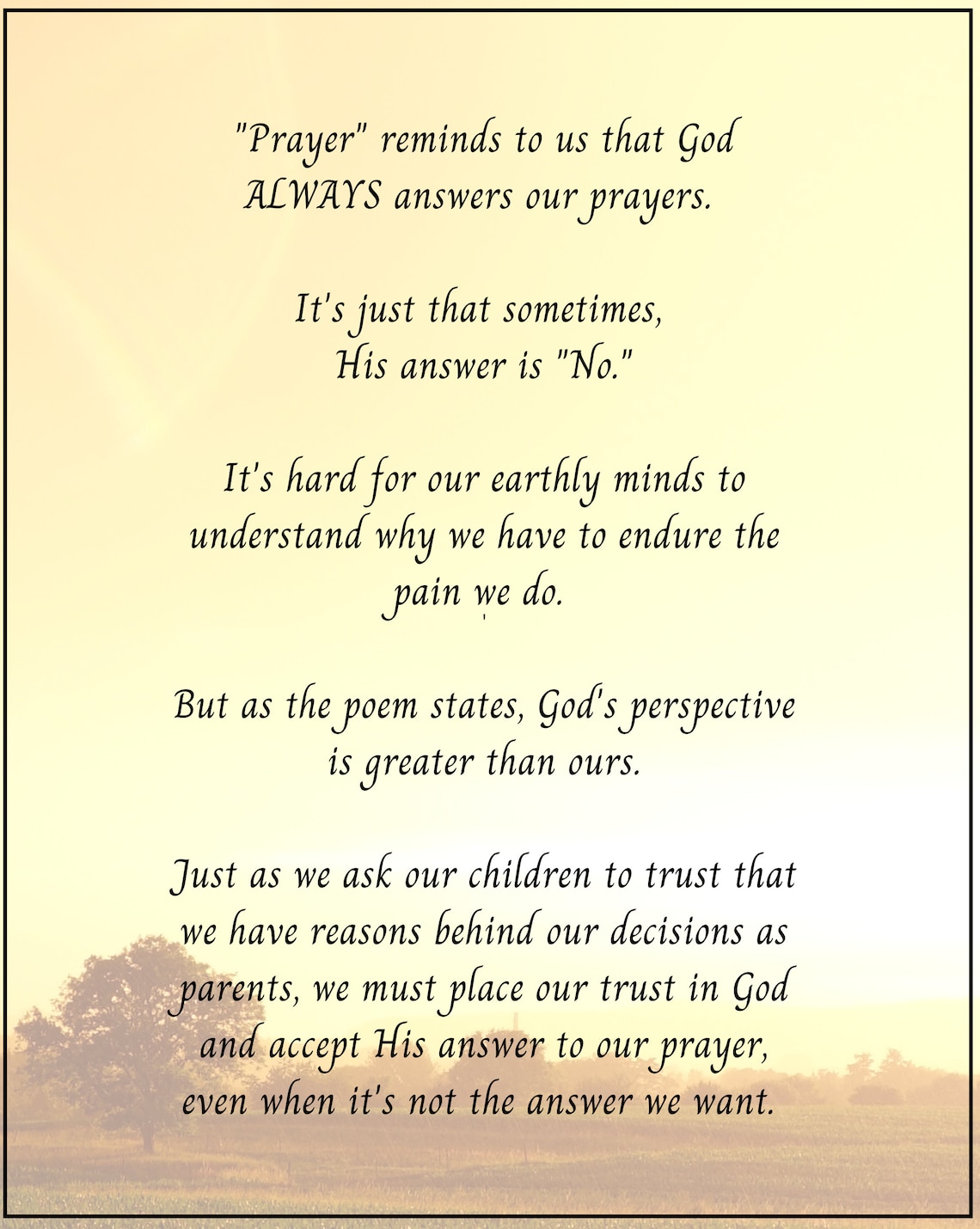 Prayer Encouragement Poem, Uplifting Poem, Inspirational Poem, INSTANT ...