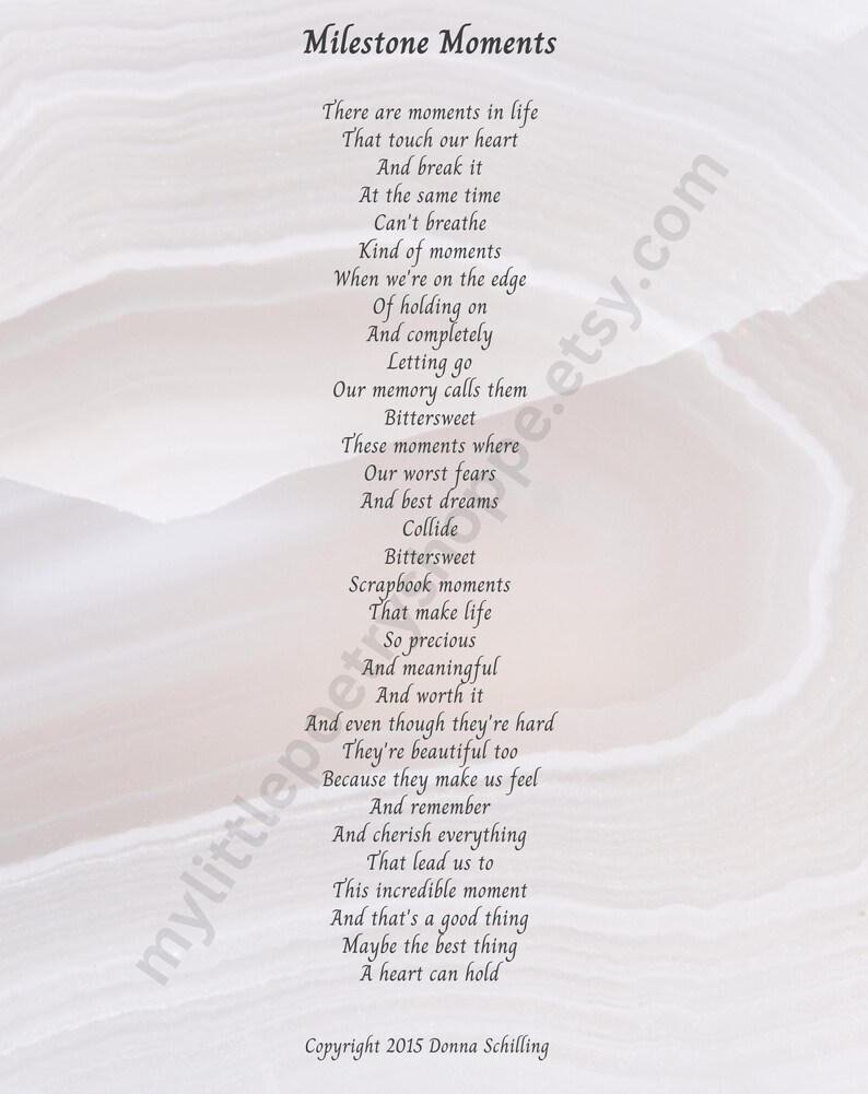 Milestone Moments - Graduation Poem, Child Leaving Home, Letting Go ...