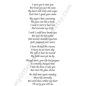 I'll Carry You With Me- Sympathy Poem, Bereavement Poem, Memory Poem ...
