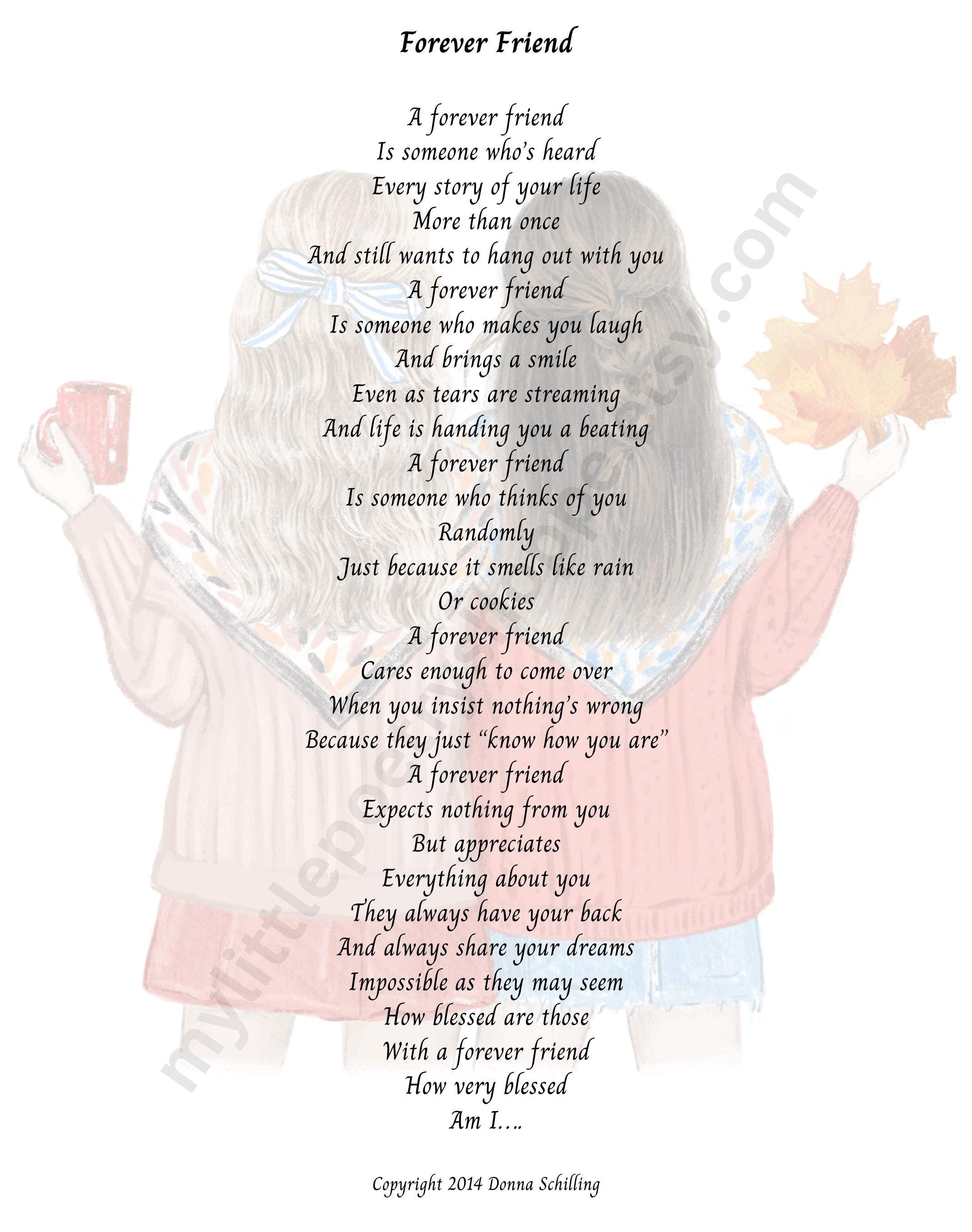 Printable Poems For Friends Two Poems ... With Barry Moser's Wood