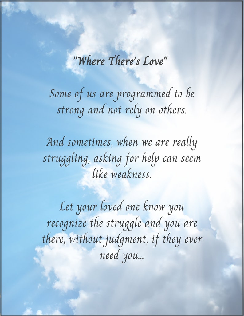 Where There's Love Encouragement Poem, Uplifting Poem, Inspirational ...