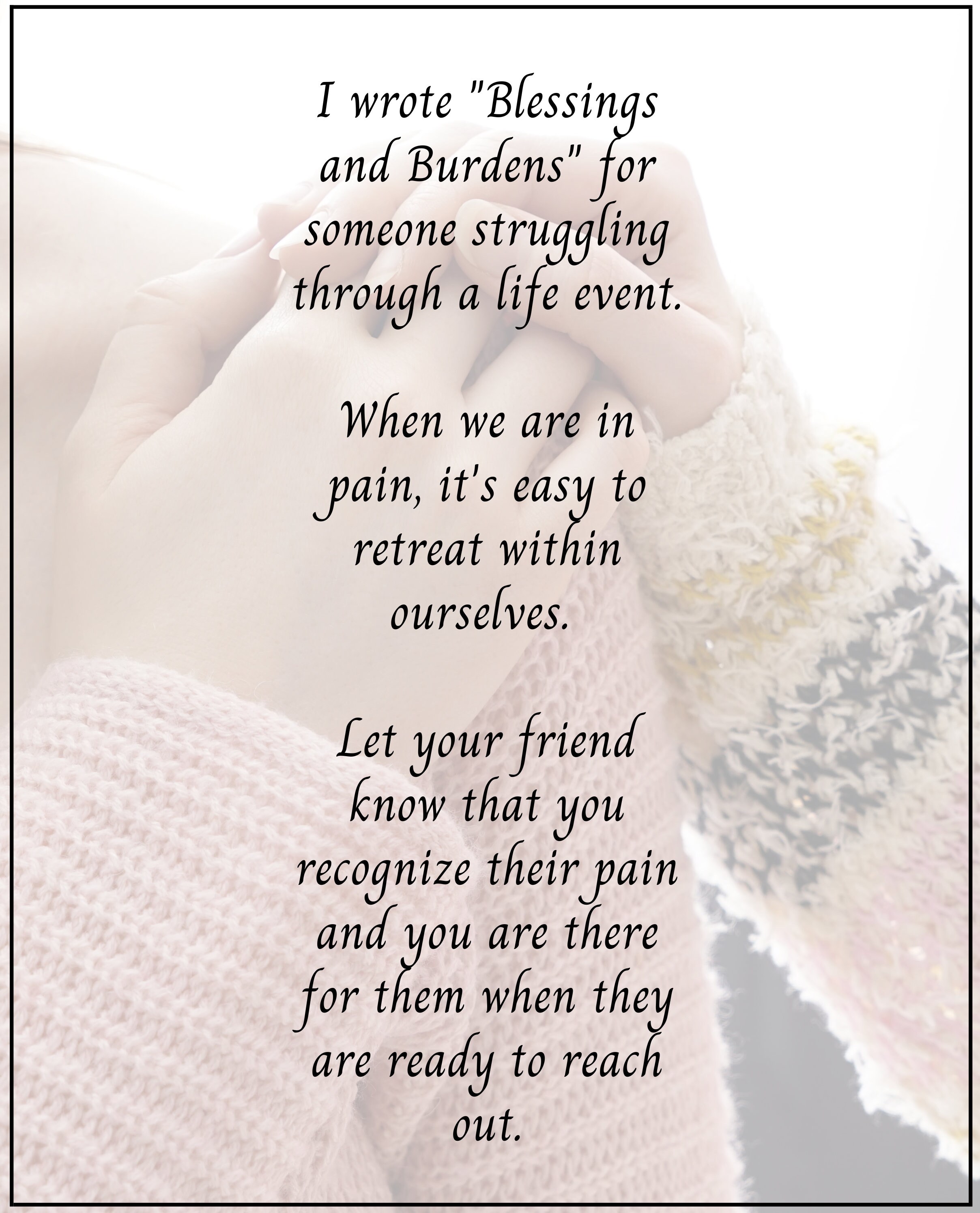 Blessings and Burdens Encouragement Poem, Uplifting Poem, Inspirational ...