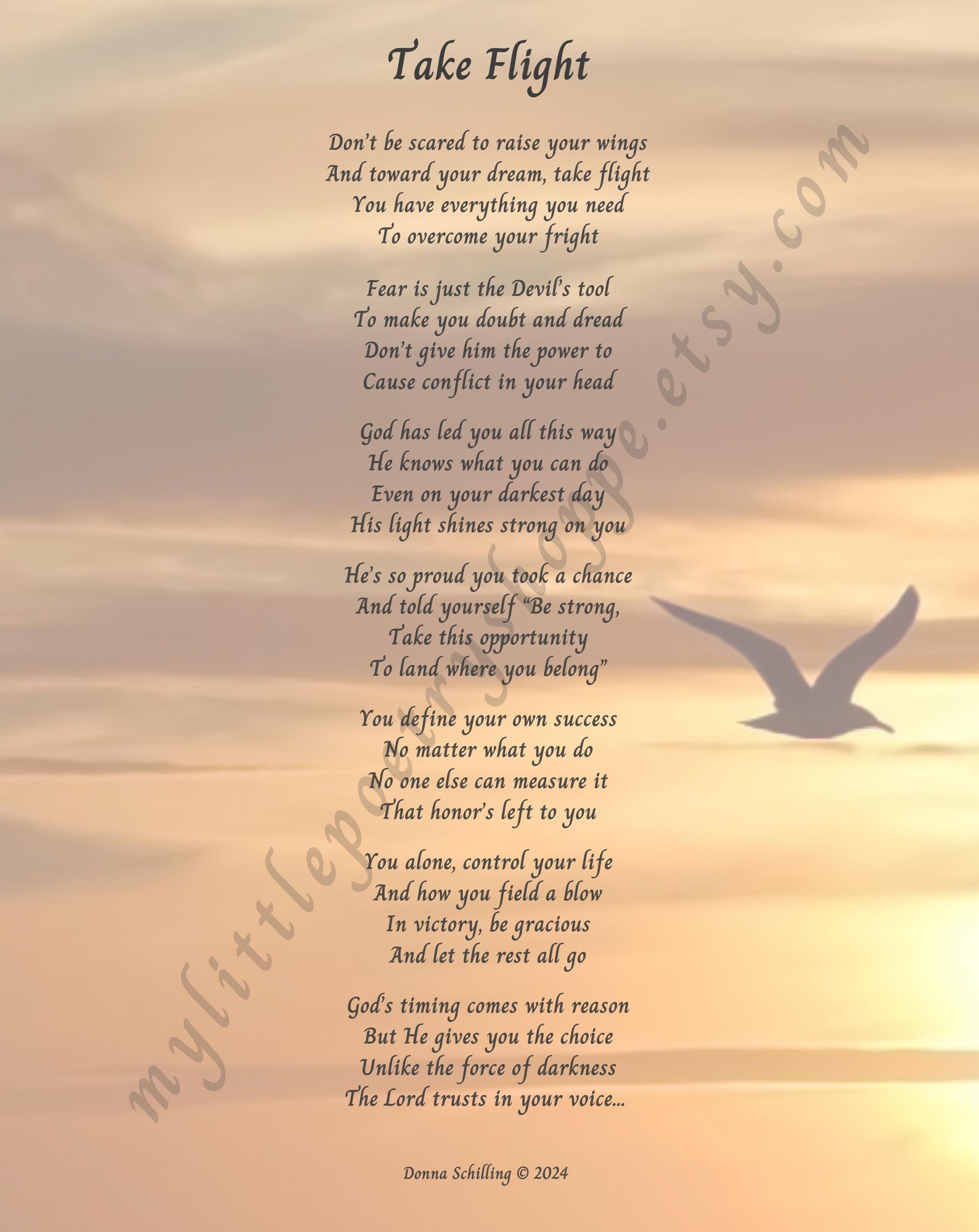 INSTANT DOWNLOAD Encouragement: "take Flight," Uplifting, Inspirational ...