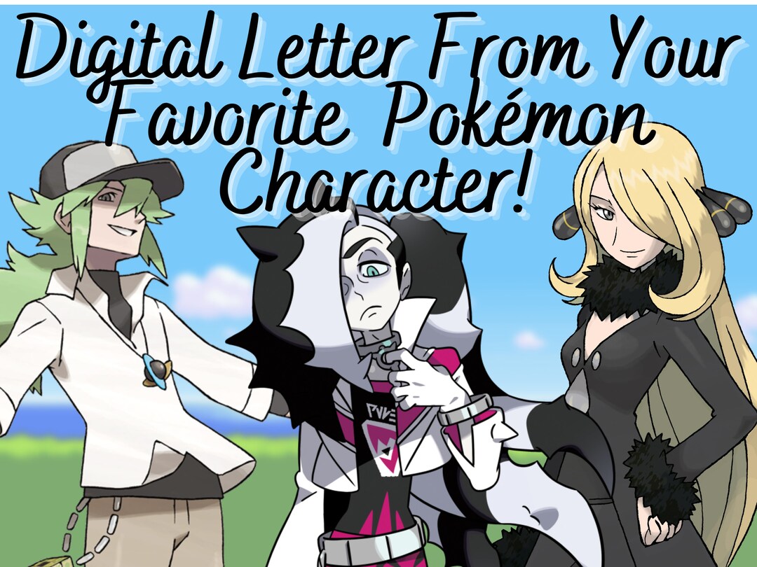 Digital Letter From Your Favorite Pokémon Character - Etsy