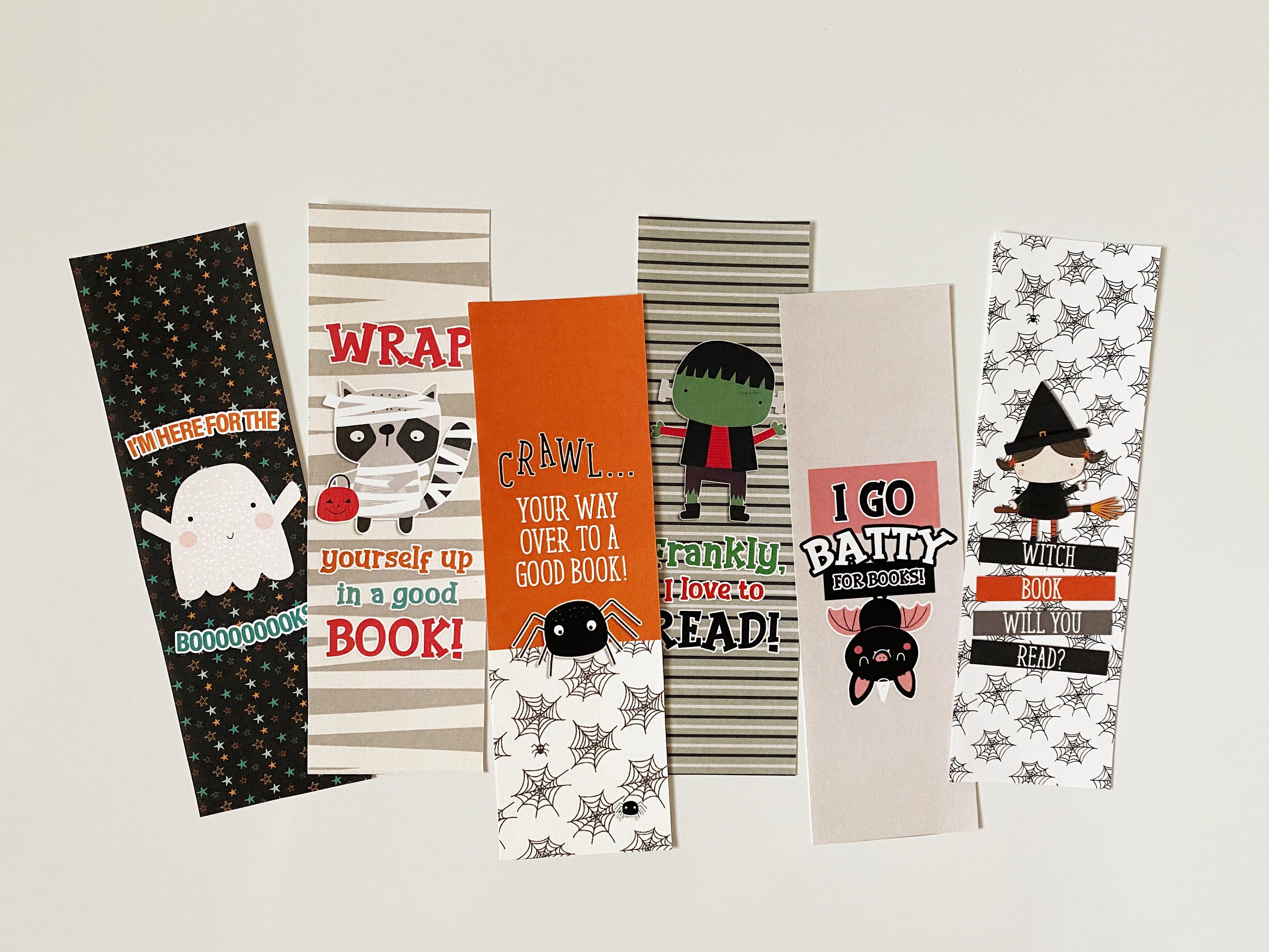 Halloween Bookmarks, Halloween Printable Bookmark, Bookmarks, Instant ...