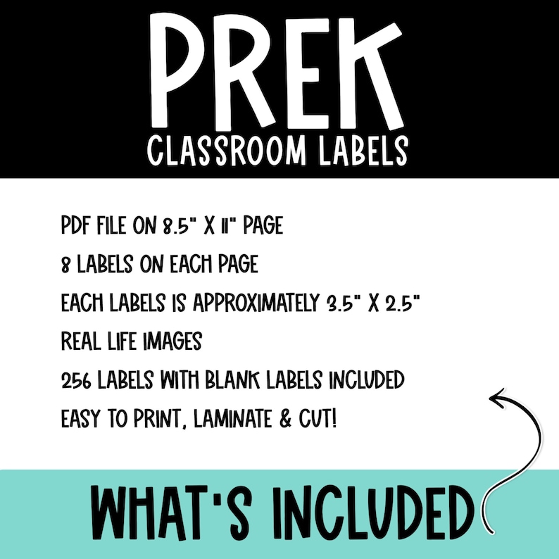 Classroom Center Labels / Real Photos Preschool Labels, Prek Labels ...