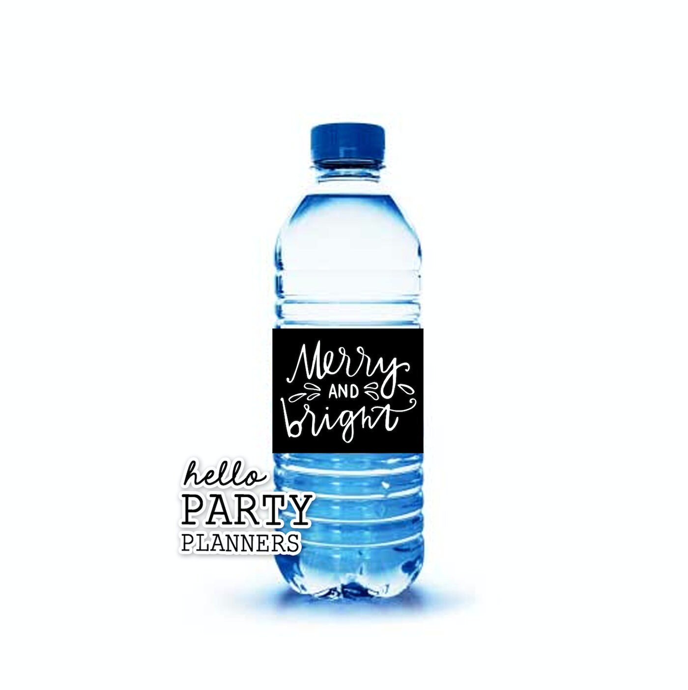 Christmas Water Bottle Labels: Holiday Party Template (printable) - Etsy