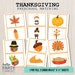 Thanksgiving Matching Game: Preschool Activity (digital Download) - Etsy