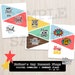 Superhero Dad Pennant Flags: Father's Day Printable (PDF) - Etsy