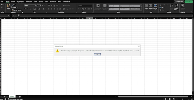 Unlock Your Excel Worksheet/book - Etsy
