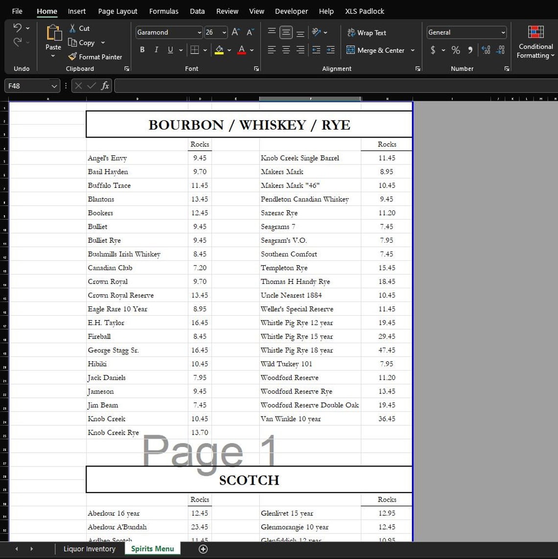 Liquor Inventory and Costing - Etsy