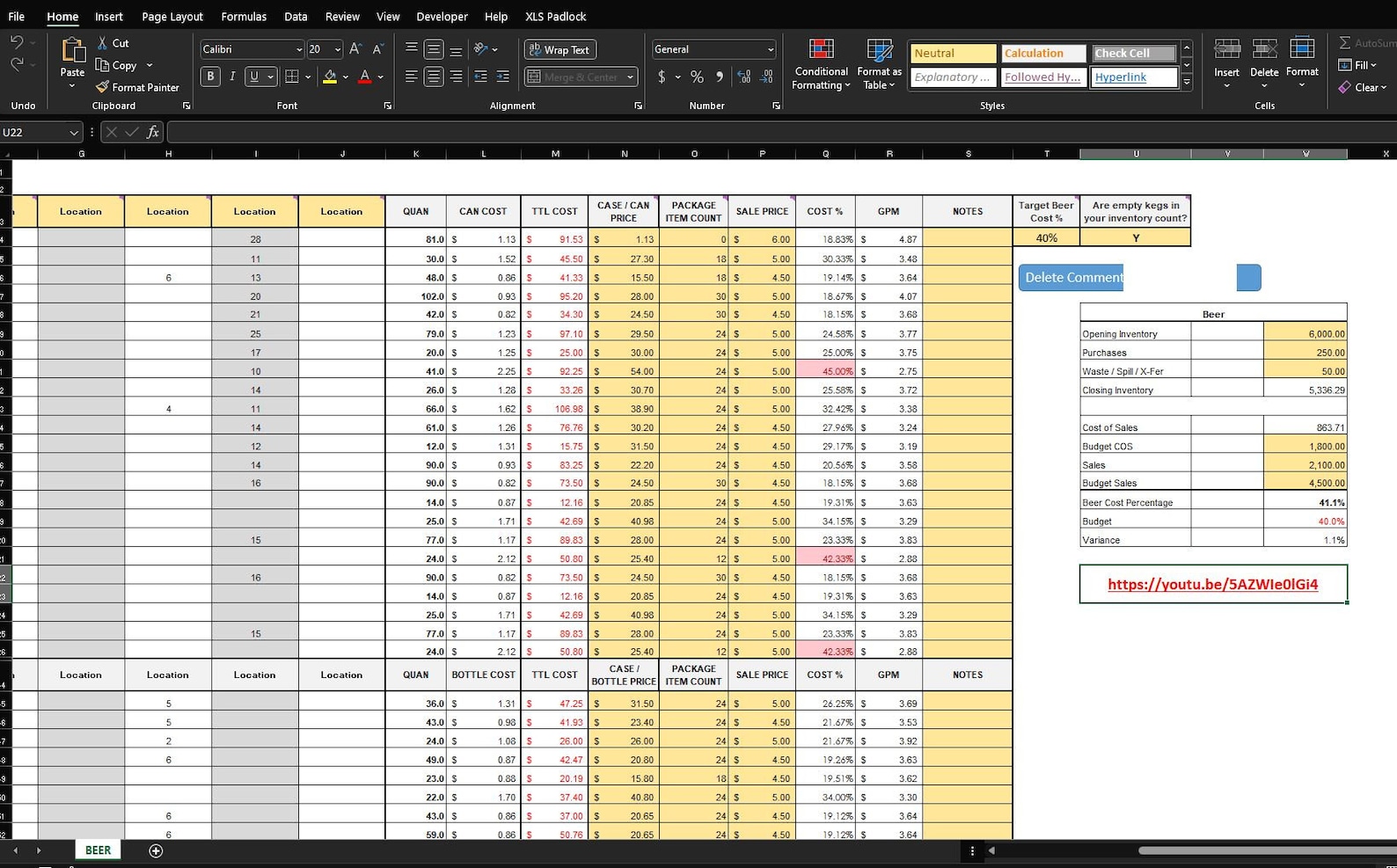 Beer Inventory and Costing - Etsy