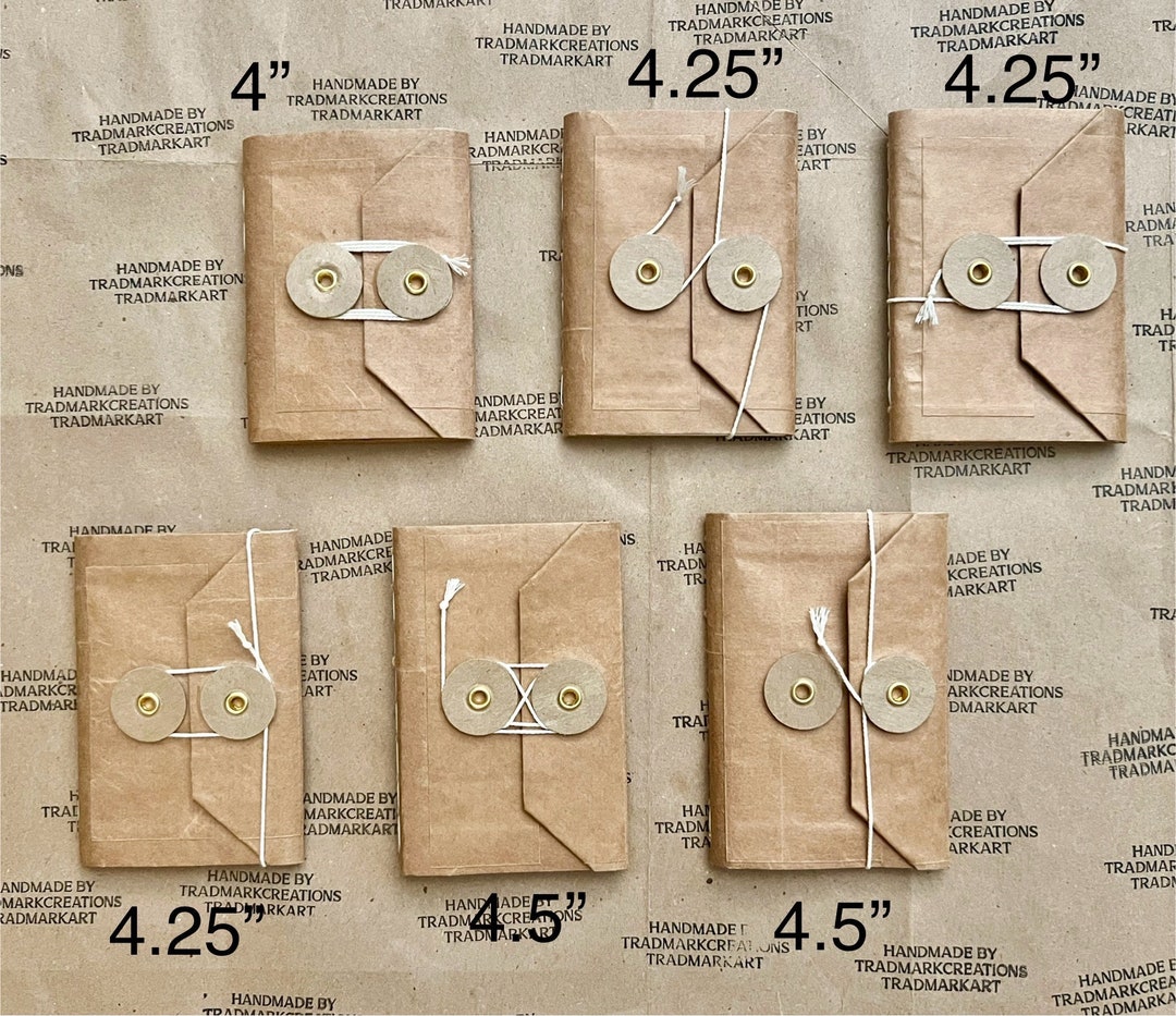 Handmade Small Onion Skin/bond Paper File Folder Style Pocket Cover ...