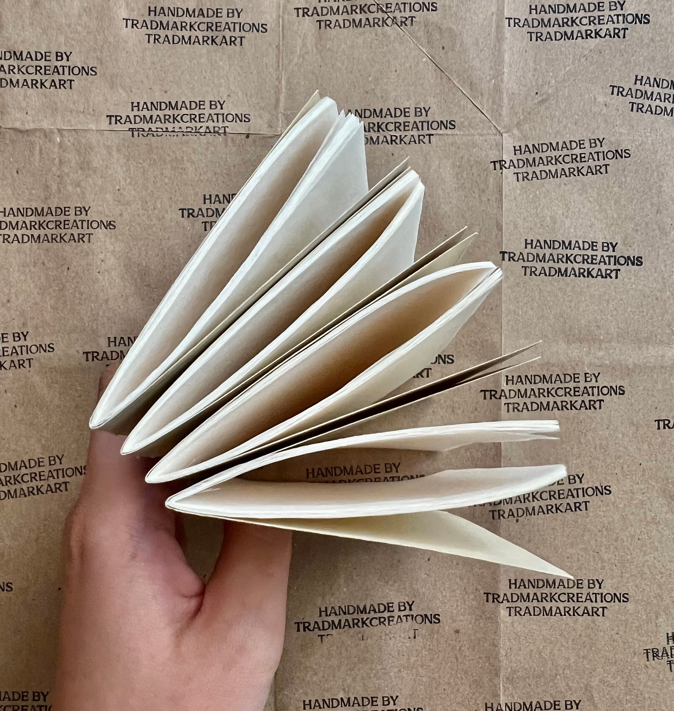 Handmade Vintage Onion Skin Paper sub. 9/9lb Notebook/journal PASSPORT ...