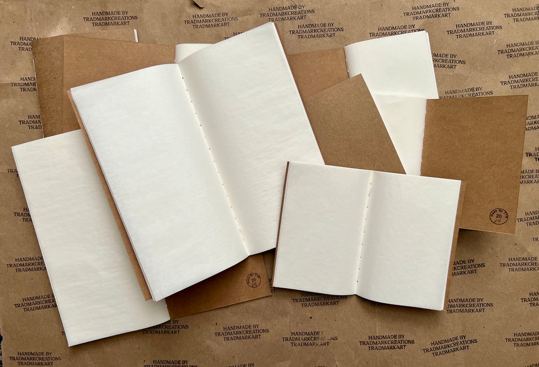 Handmade Vintage Onion Skin (fox River) Paper Notebook/journal (REGULAR ...