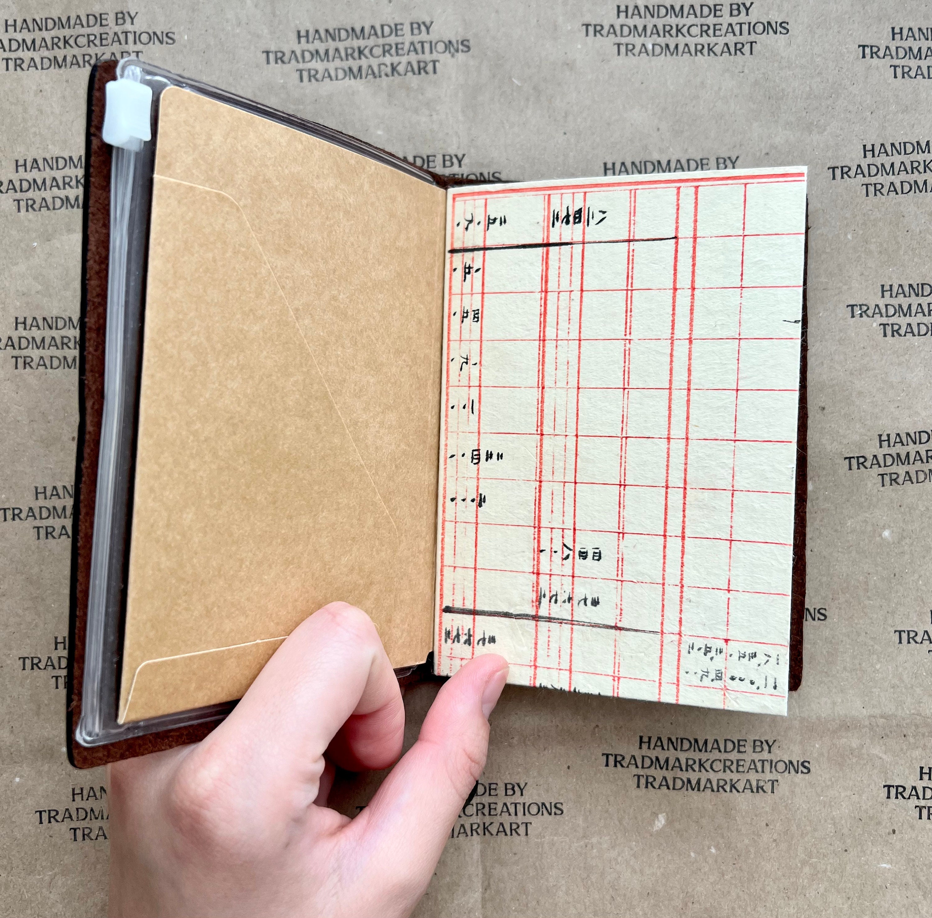 Handmade Japanese Ledger Paper Cover Folder PASSPORT Traveler's Size - Etsy