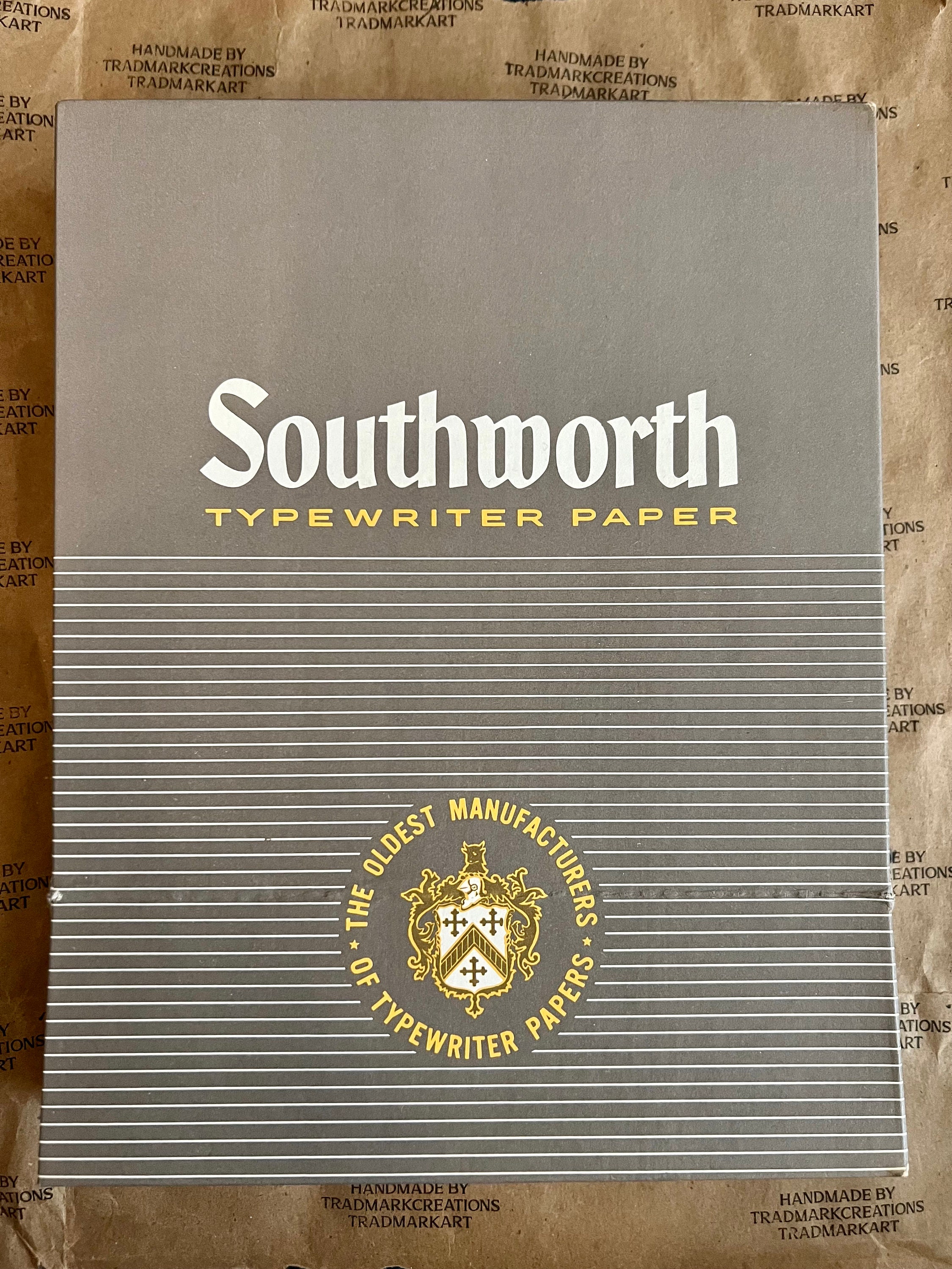 Vintage Red Ruled Cockle 9 Lb Onion Skin Paper Southworth racerase ...