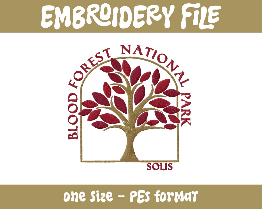 Blood Forest National Park PES File - Etsy