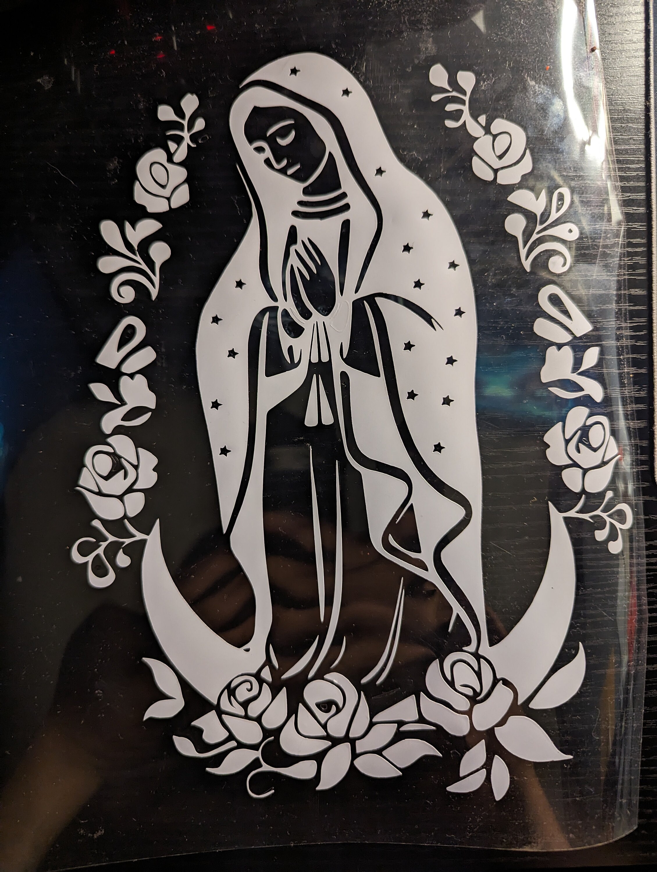 Virgin Mary Decal/virgen De Guadalupe Calcomanía - Etsy