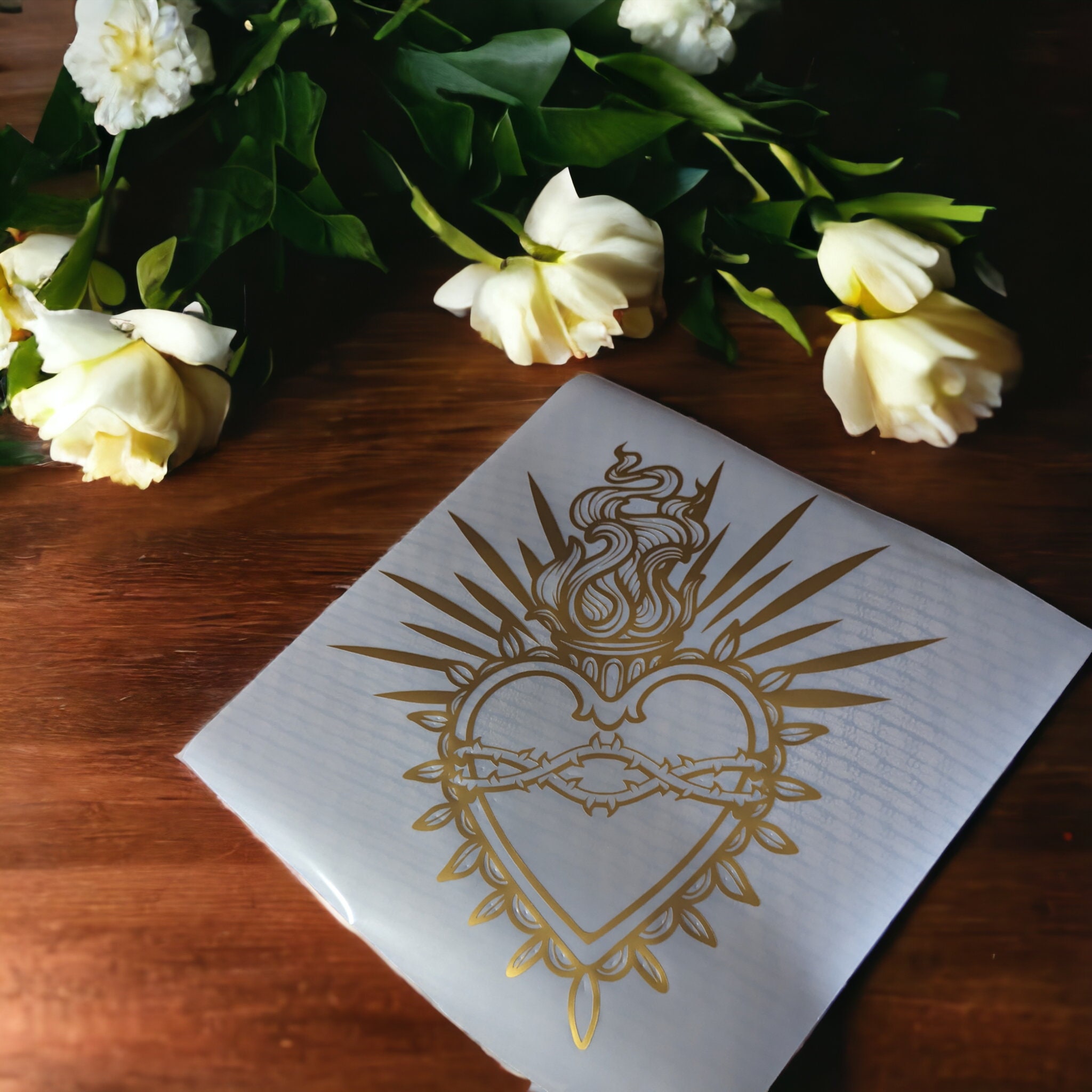 Scared Heart Decal/ Sangrado Corazón Calcomanía - Etsy