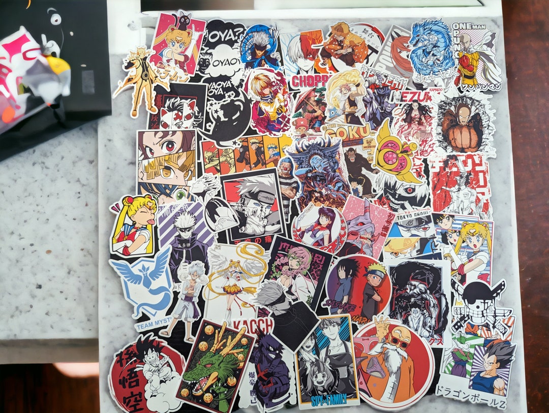 Anime Mixed/assorted Sticker Packs - Laptop & Waterbottle Stickers - Etsy