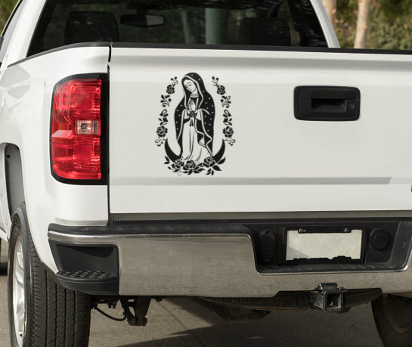 Virgin Mary Decal/virgen De Guadalupe Calcomanía - Etsy