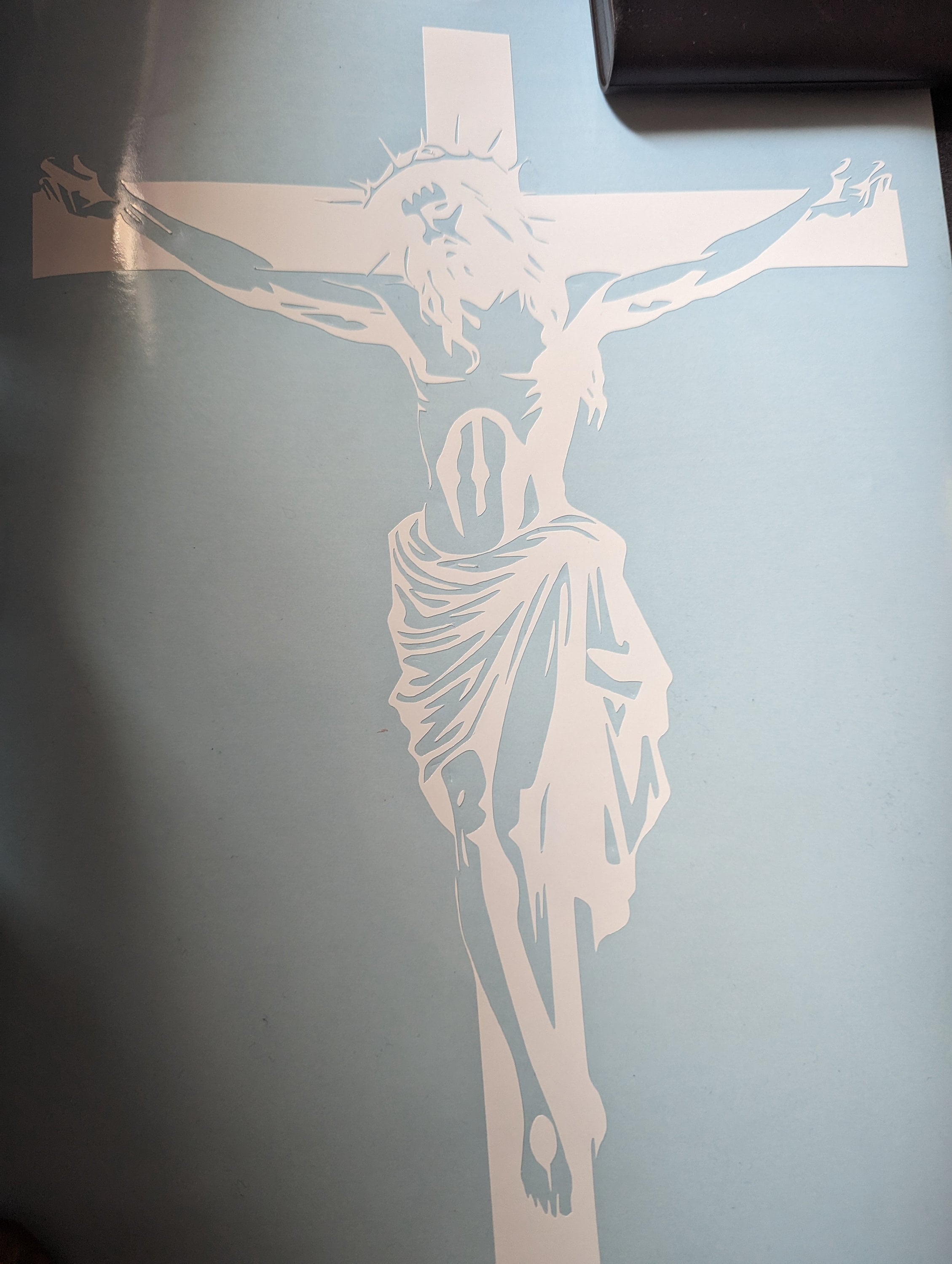 Jesus on Cross Decal/jesus Cristo Calcomanía - Etsy