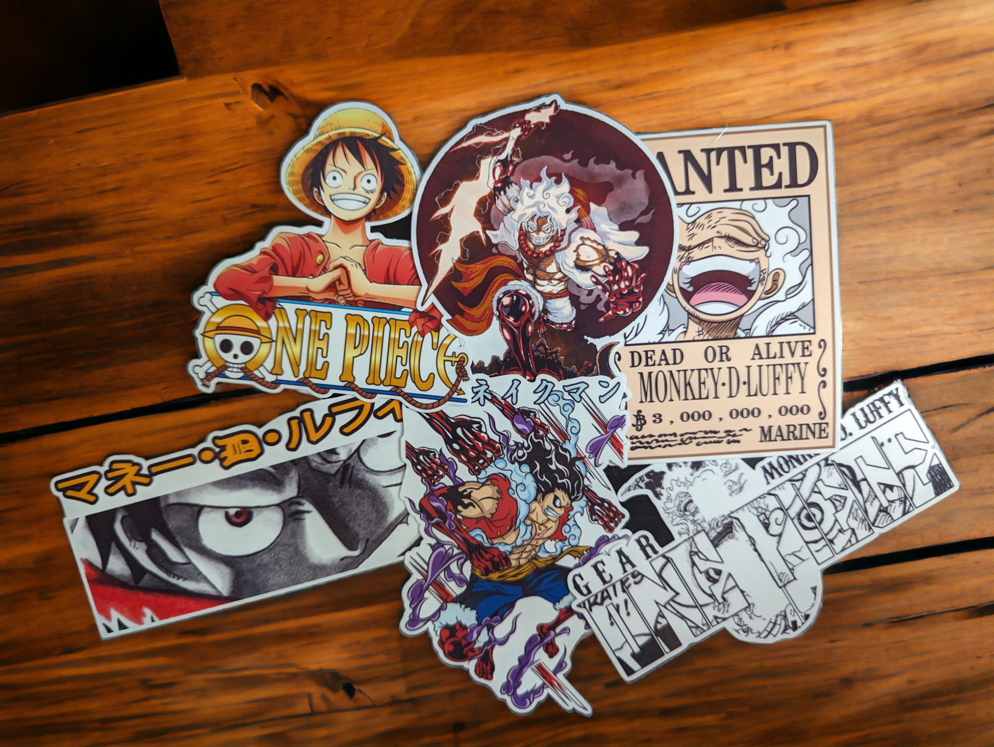 Anime One Piece/luffy Sticker Set - Etsy