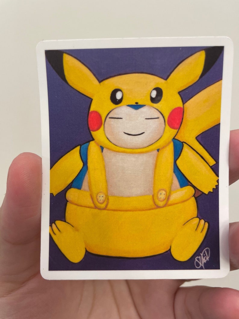 Sticker Niño gordito con traje de ratón amarillo - Etsy México