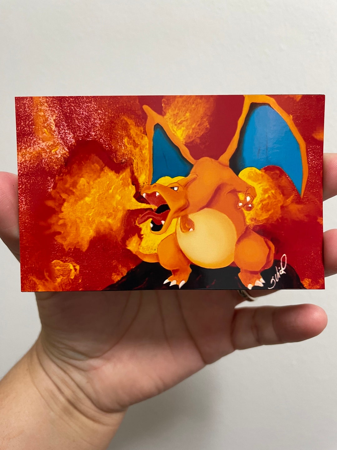 Magnet: Orange Fire Dragon Magnet - Etsy