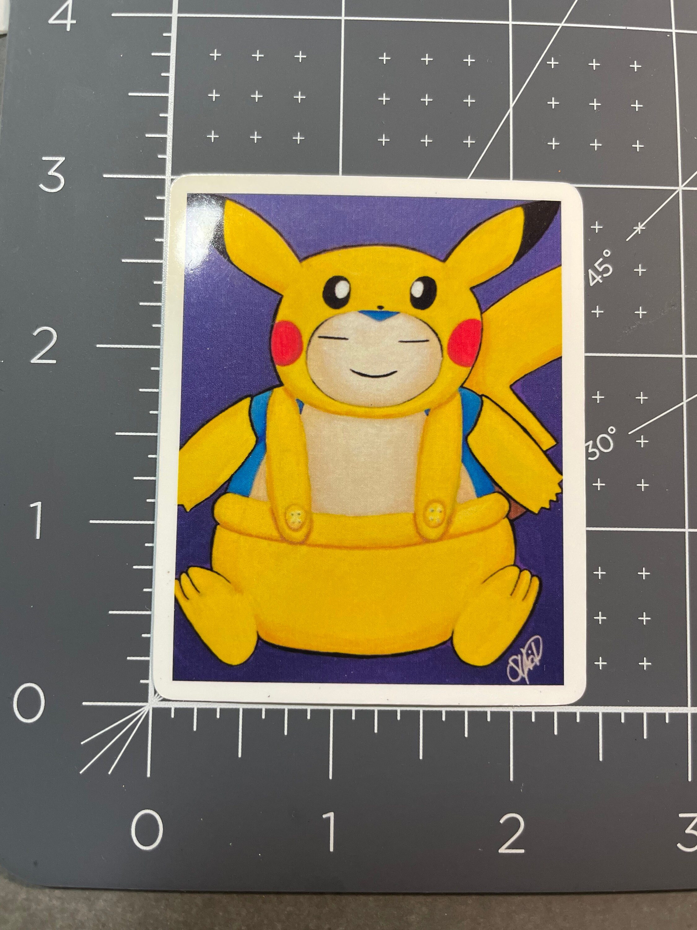 Sticker Niño gordito con traje de ratón amarillo - Etsy México