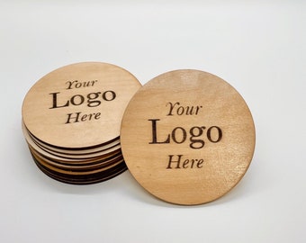 Custom Logo Coasters - Etsy