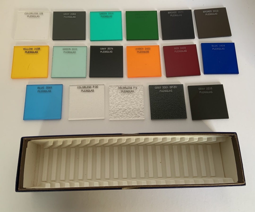 Set of 17 Vintage Plexiglas Glazing Color Squares lot 3 of 3 - Etsy