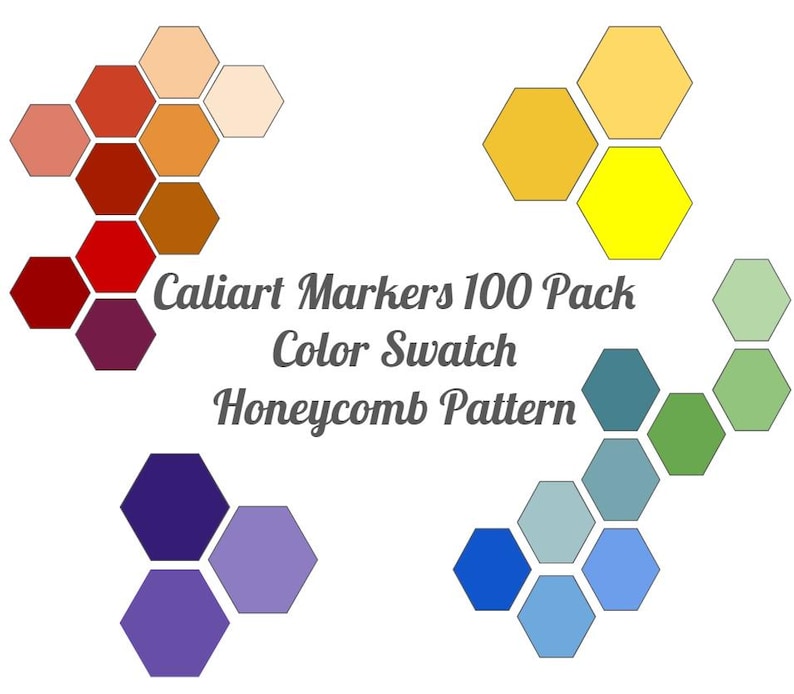 Caliart Markers 100 Pack - Honeycomb Pattern - Etsy