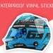 Waterproof Vinyl Sticker Fan Art of George Russell Number 63 - Etsy