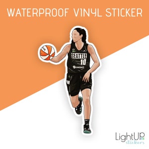 Waterproof Vinyl Sticker Fan Art WNBA Player on Bird Seattle Storm 10 ...