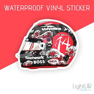 Waterproof Vinyl Sticker Fan Art Fernando Alonso Japanese Grand Prix ...