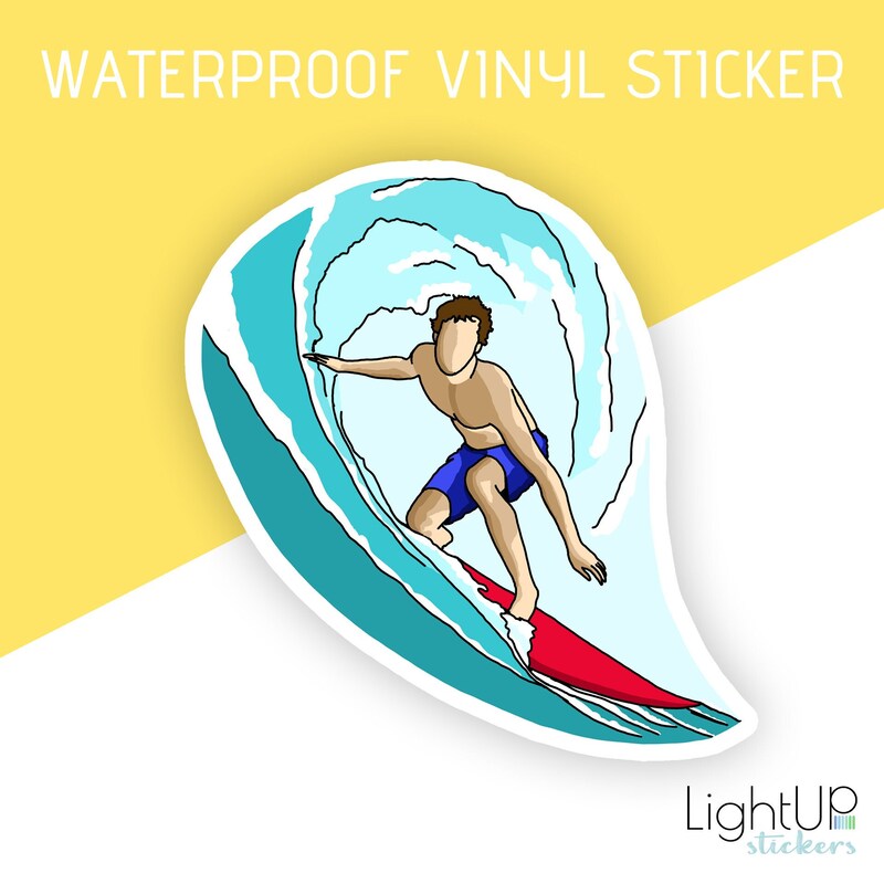 Surf Sticker - Etsy