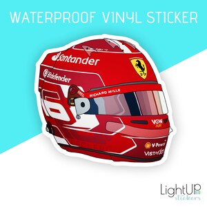 Waterproof Vinyl Sticker Formula 1 Driver Charles Leclerc 2024 Season ...