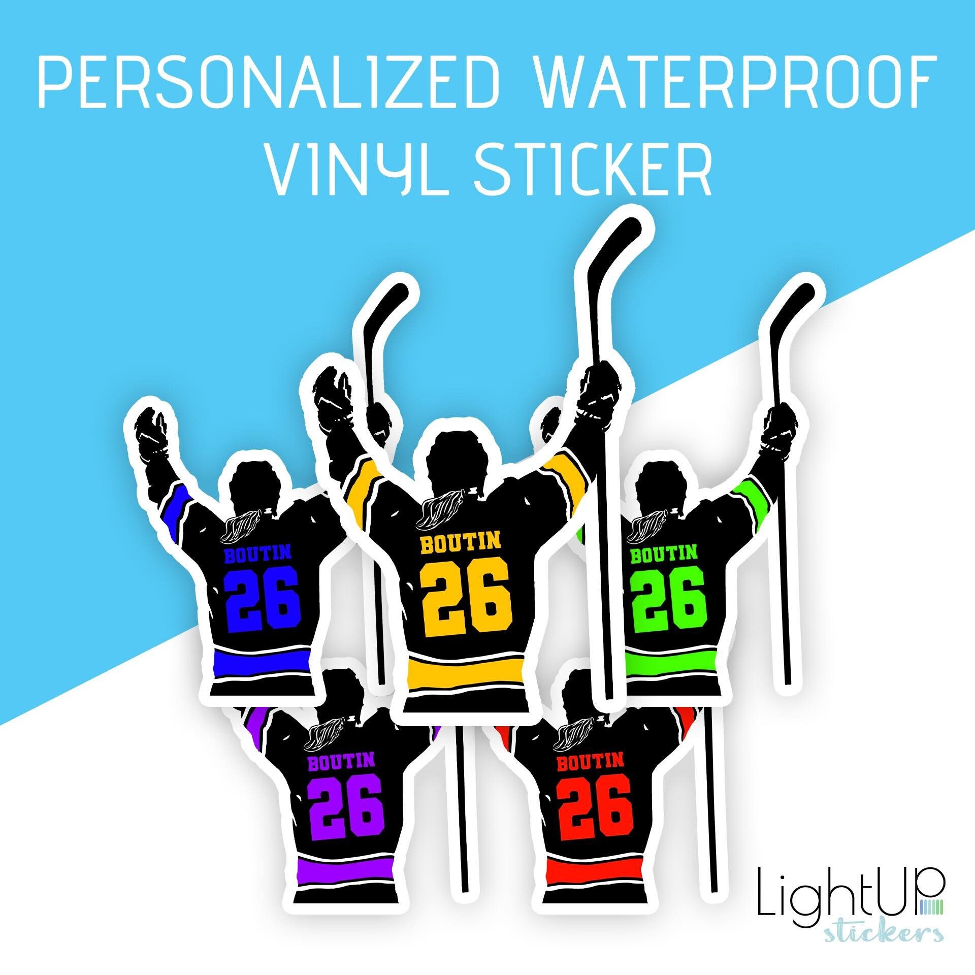 Customizable Female Hockey Player Sticker Waterproof Vinyl - Etsy Canada