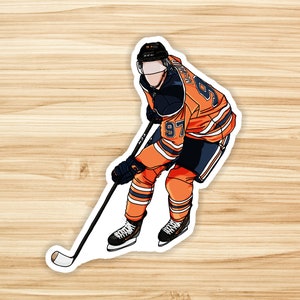 Waterproof Vinyl Sticker Fan Art of Connor Mcdavid Edmonton Oilers ...